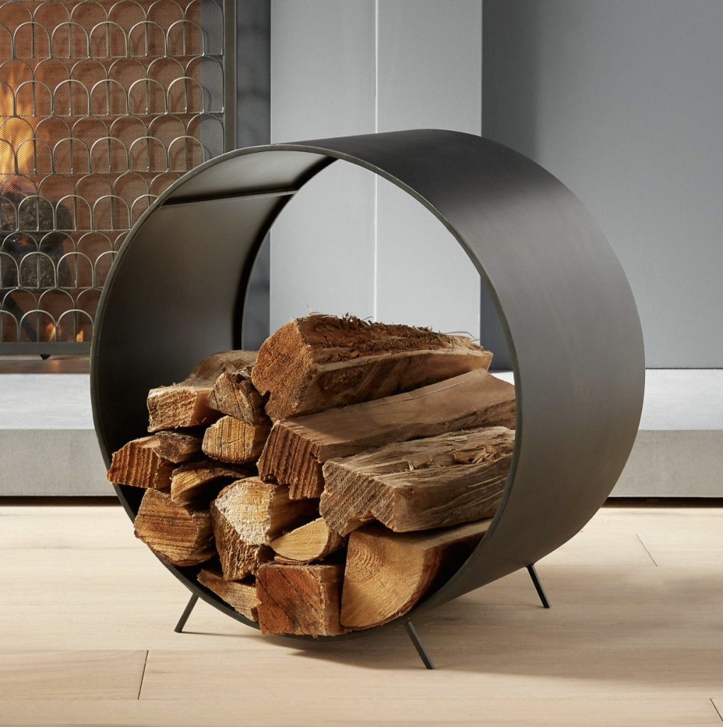15 Swoon Worthy Firewood Log Holders for the Modern Home